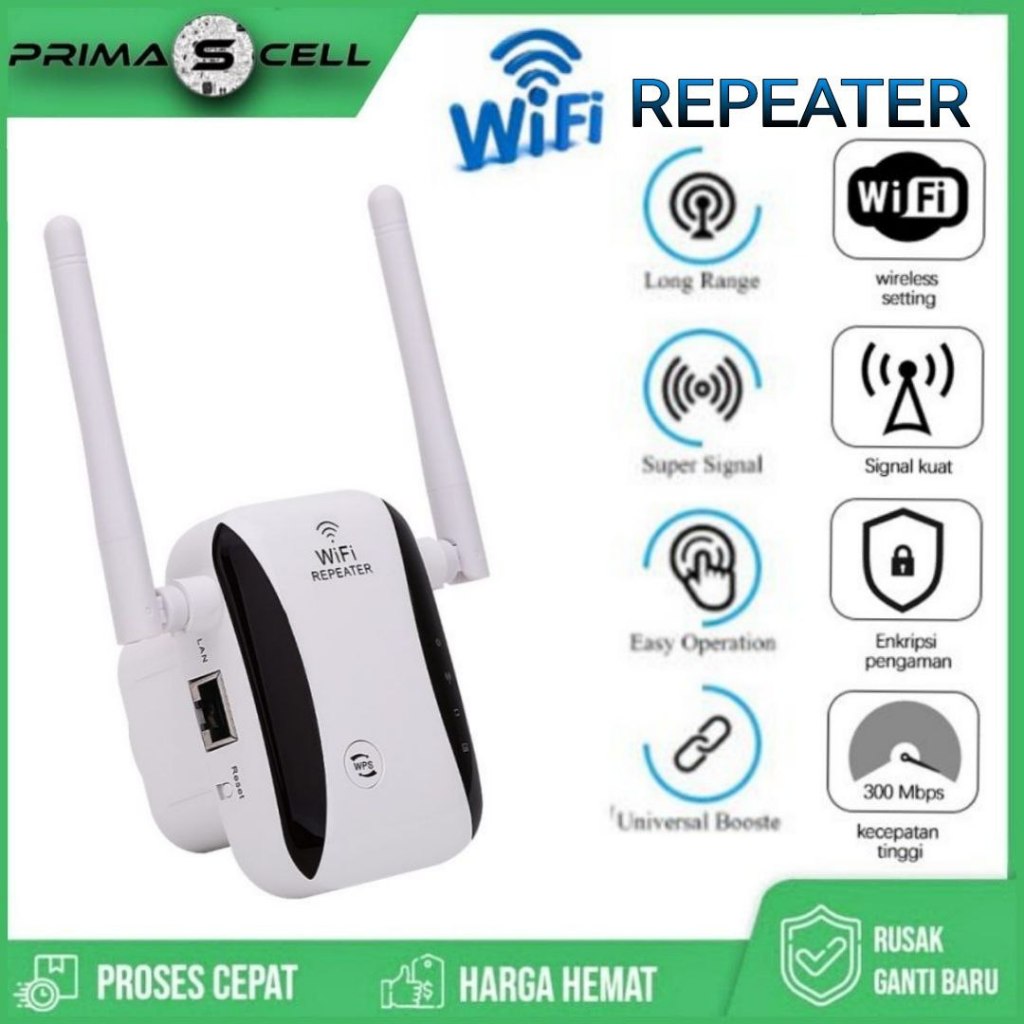 Jual Wifi Repeater 300Mbps Penguat Sinyal 2 Antena STX Wireless WiFi Signal | Shopee Indonesia