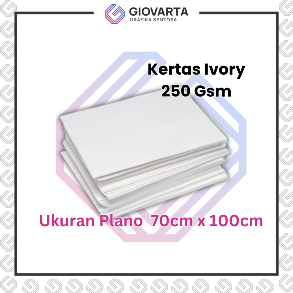 Jual Kertas Ivory 250gsm Ukuran 79cm x 109cm | Shopee Indonesia