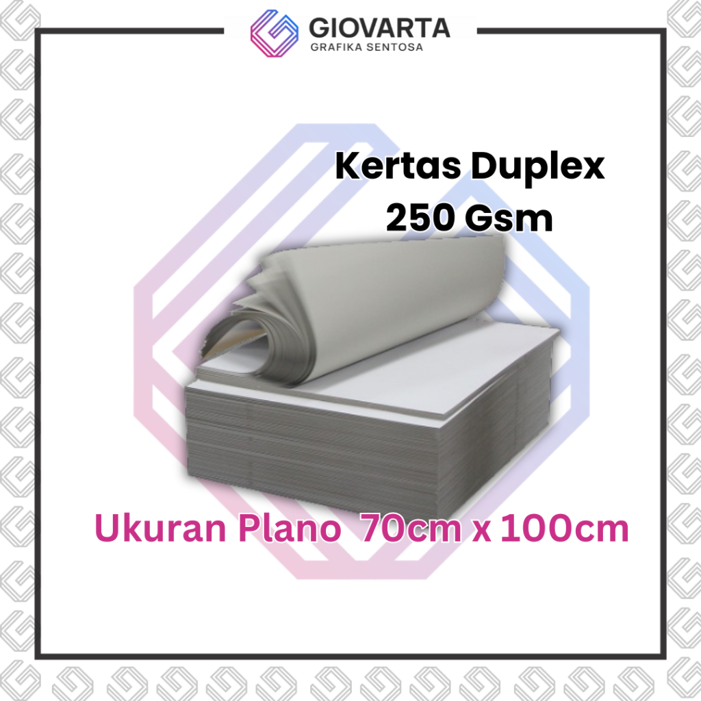 Jual Kertas Duplek 250 gsm Uk Plano 79cm x 109cm | Shopee Indonesia