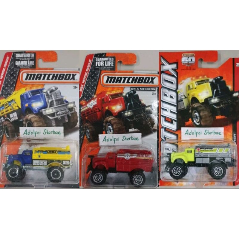 Jual matchbox flame smasher mbx heroic rescue water tangki air on a ...