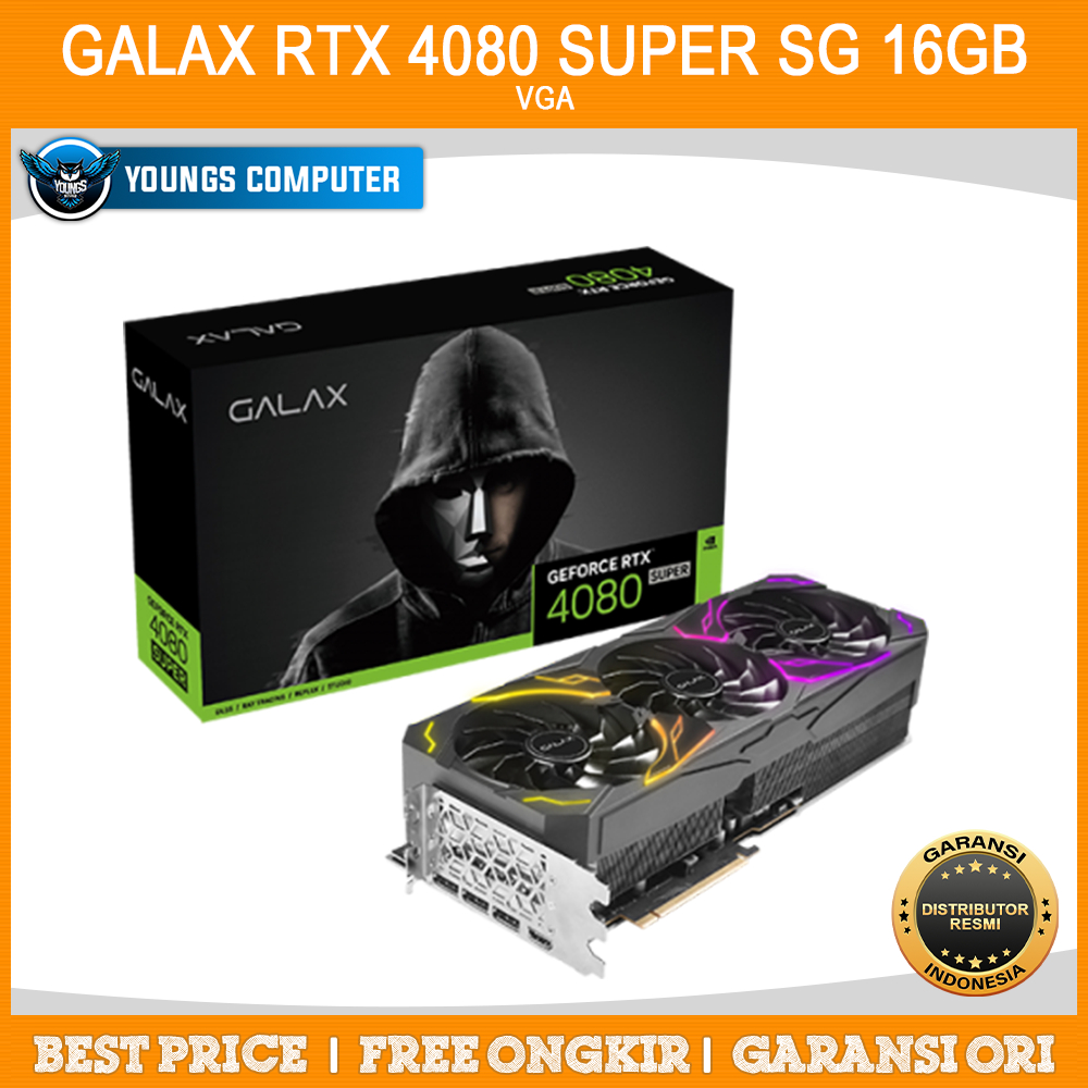 Jual VGA GALAX RTX 4080 SUPER SG 1-Click OC | 16GB GDDR6X 256BIT RGB ...