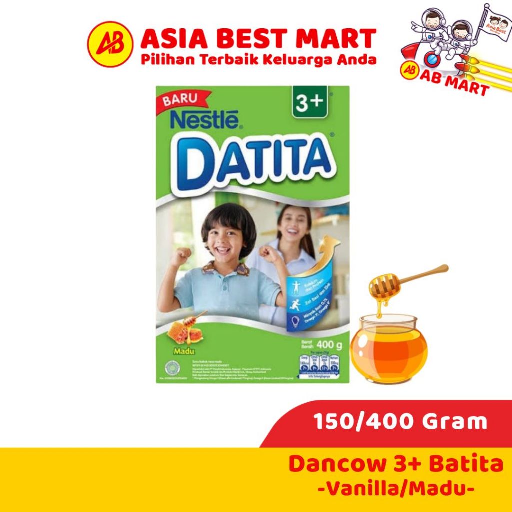 Jual Dancow Datita 3+ 400 Gr Madu Vanilla /Susu Bubuk Pertumbuhan Untuk ...