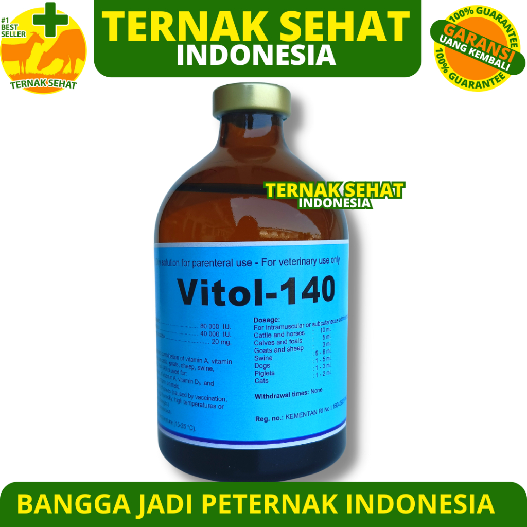 Jual VITOL 140 ISI 100ML - Vitamin ADE Hewan Perbaiki Kondisi ...