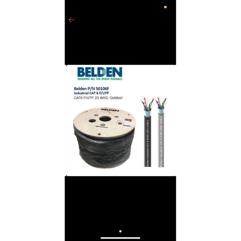 Jual Belden Kabel Lan STP Cat6 Cable FTP Cat 6 Outdoor 305 Meter 50106F ...
