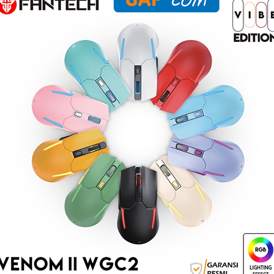 Jual KI3 Mouse Wireless Gaming Pro Fantech WGC2 Venom II RGB ...