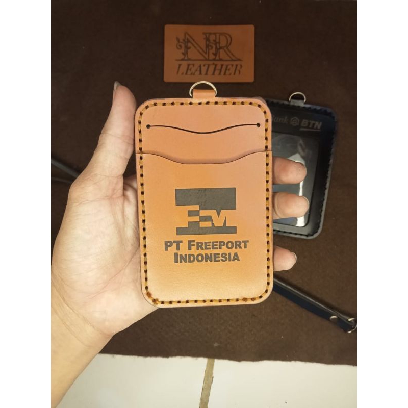 Jual ID CARD KULIT CUSTOM PT FREEPORT | Shopee Indonesia