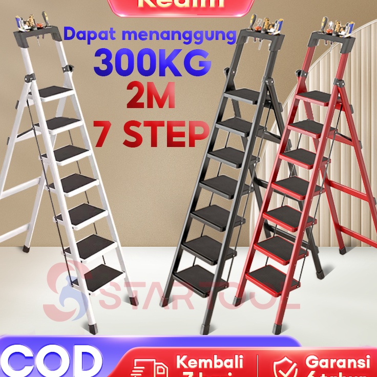 Jual Pasti Tertarik CODTangga 3456 Step Tangga Lipat Multifungsi Lipat ...