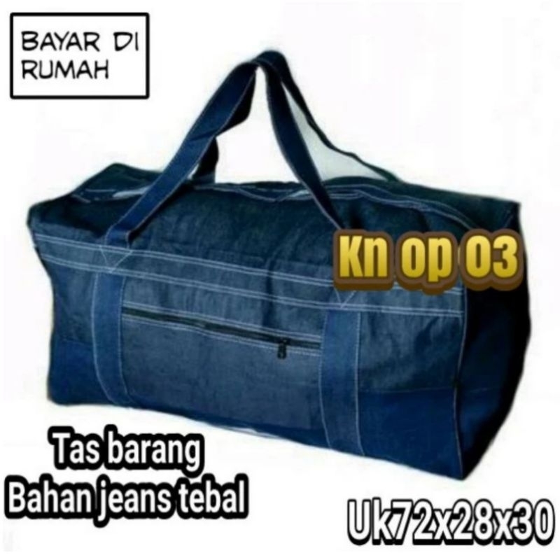 Jual Tas Barang Bahan Kain//Tas Barang Tenteng Bahan Jeans//Tas Kain ...