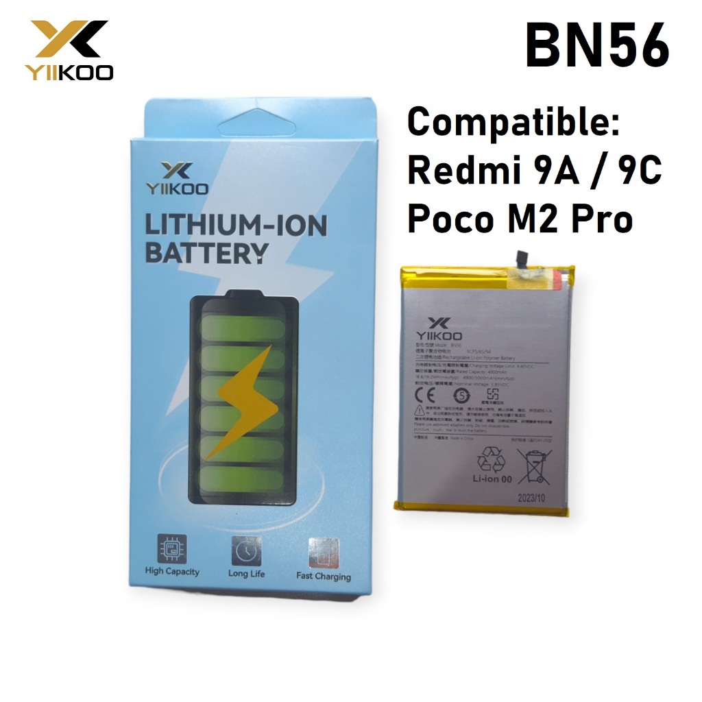 Jual YIIKOO Baterai XiaoMi BN56 Redmi 9A 9C Pocophone M2 Pro Poco ...