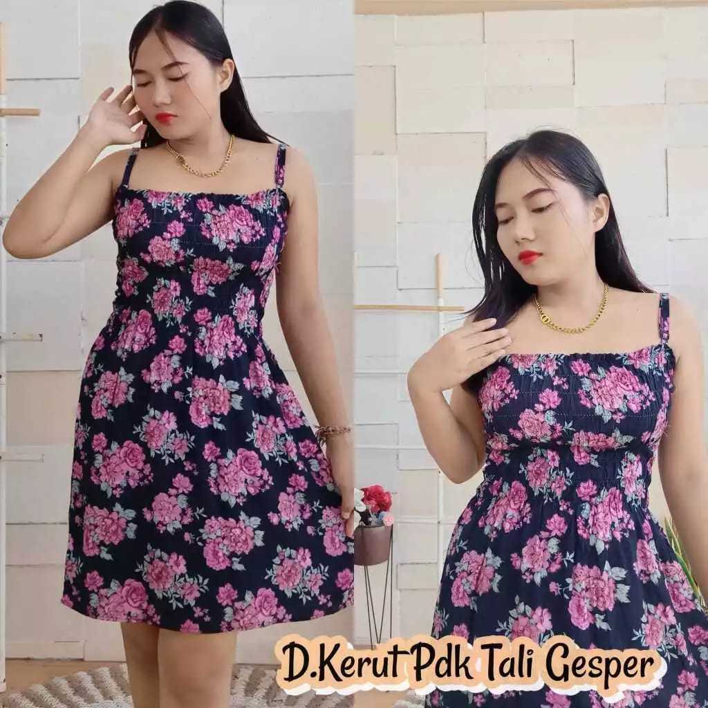 Jual Dress Kerut Tali Kemben Bali Rayon Adem Fashion Wanita Terbaru ...