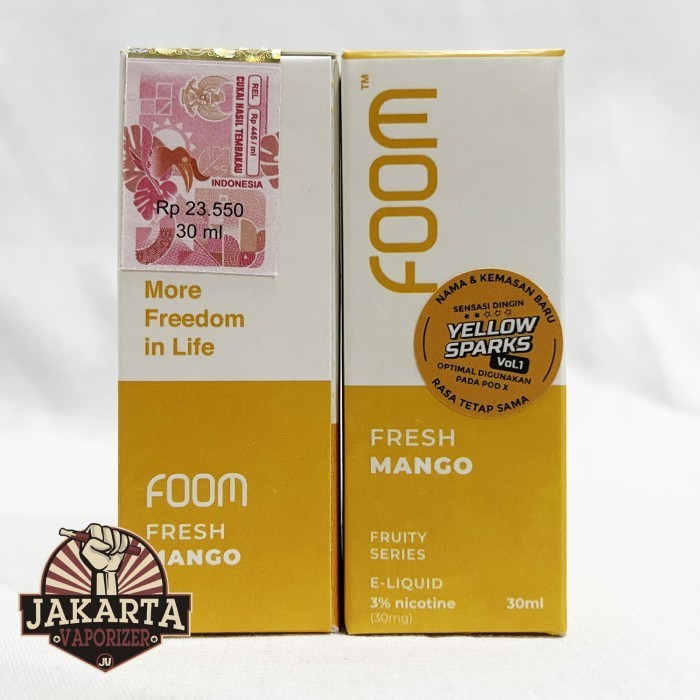 Jual [SALT] FOOM FRESH MANGO 30ML 30MG SALTNIC BY FOOM LAB | Shopee ...
