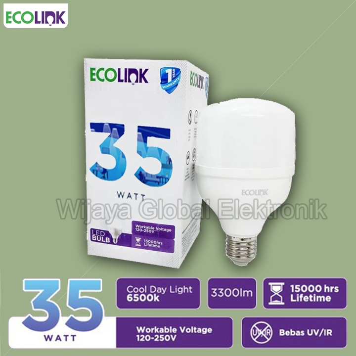 Jual Lampu Bohlam Led Kapsul Ecolink 35W Lebih Terang Garansi Resmi 1 ...