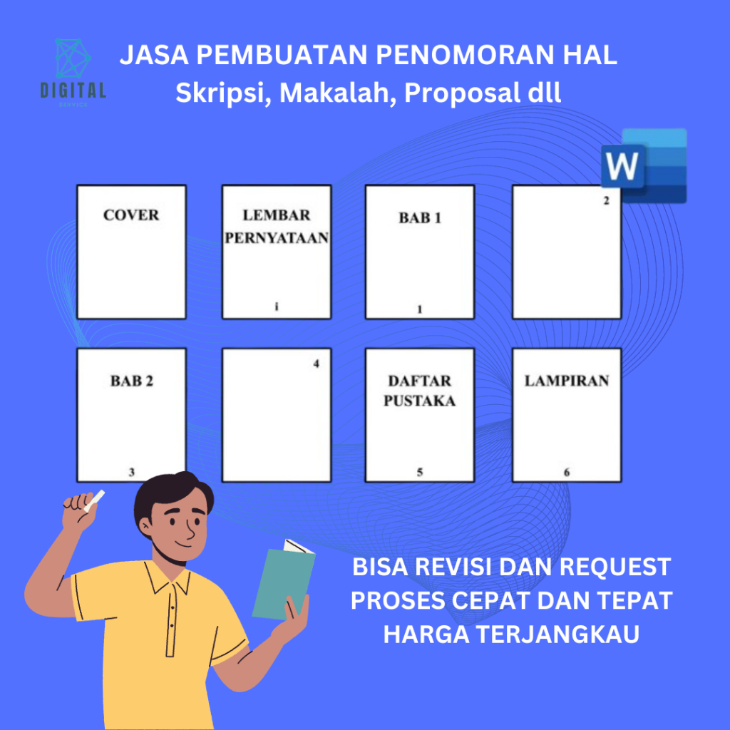Jual PEMBUATAN PENOMORAN HALAMAN | PAGE NUMBER | NOMOR HALAMAN OTOMATIS ...