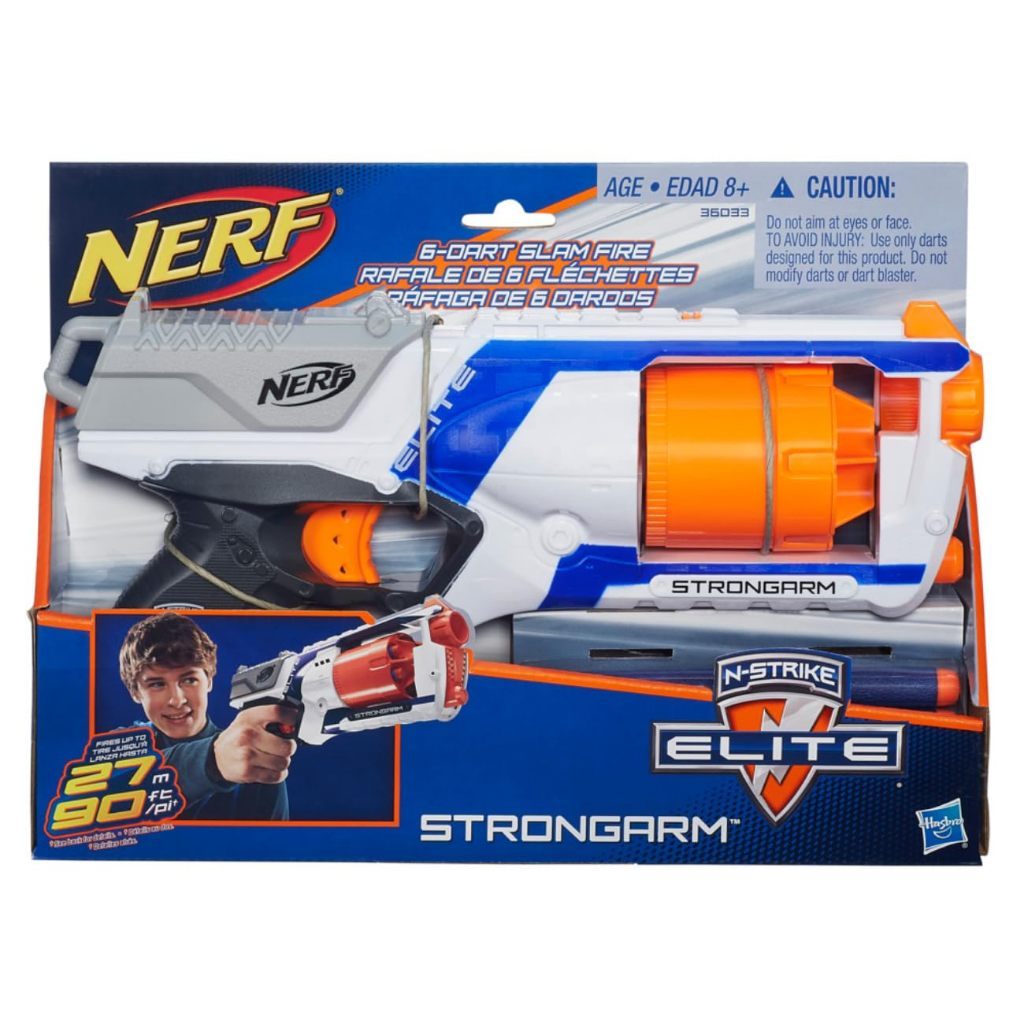 Jual Mainan Nerf N Strike Elite Strongarm Toy Blaster with Rotating ...