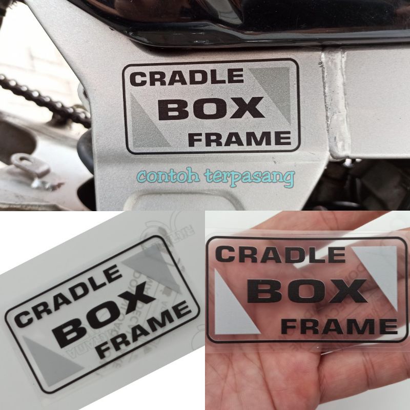 Jual sticker cradle box frame (harga sepasang/sticker transparan rangka ...