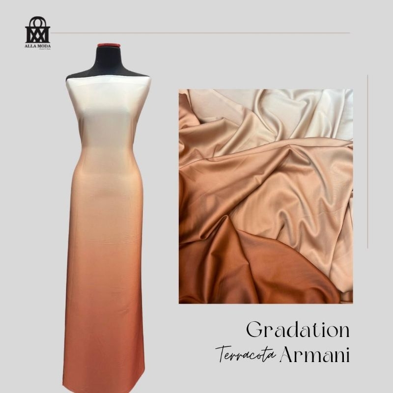 Jual Kain Gradasi Armani Silk Premium 0,5 m/Kain Meteran Bridesmaid ...