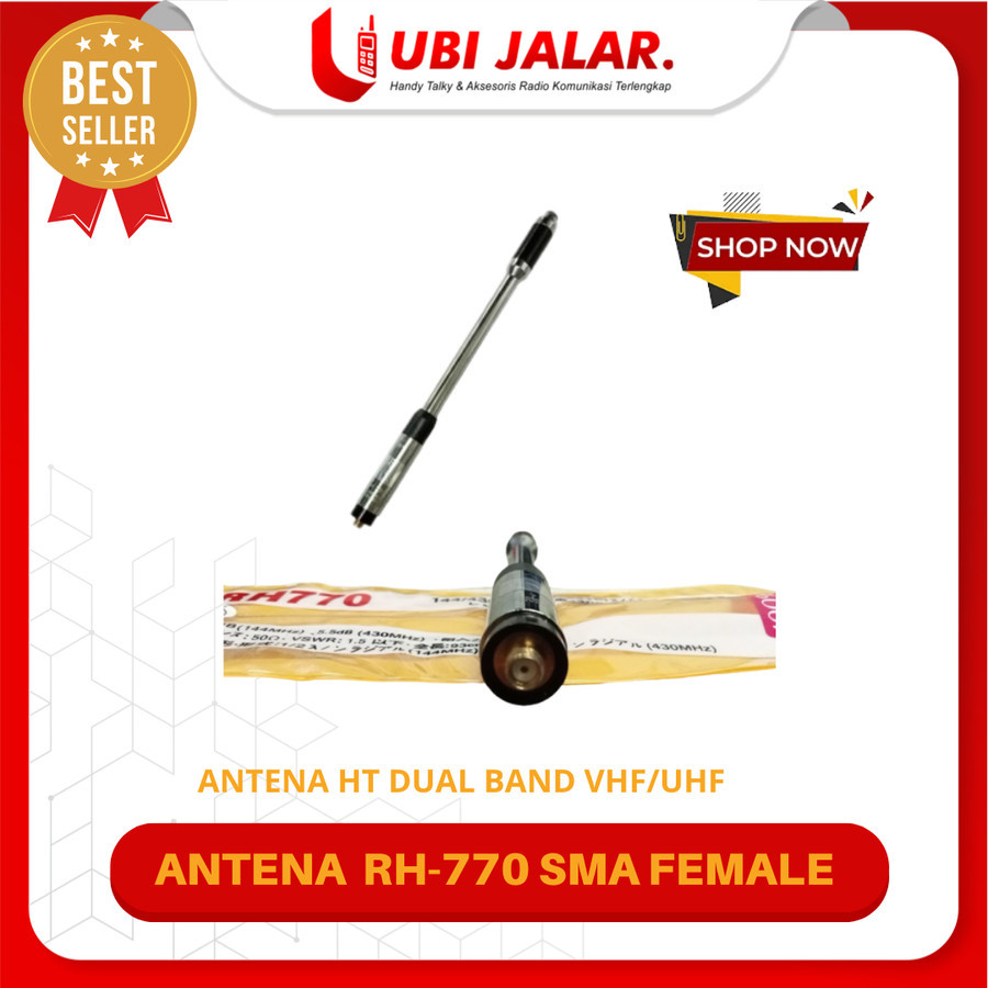 Jual Antena ARH 770 DualBand Sma Female Antena Tarik Vhf Uhf | Shopee Indonesia