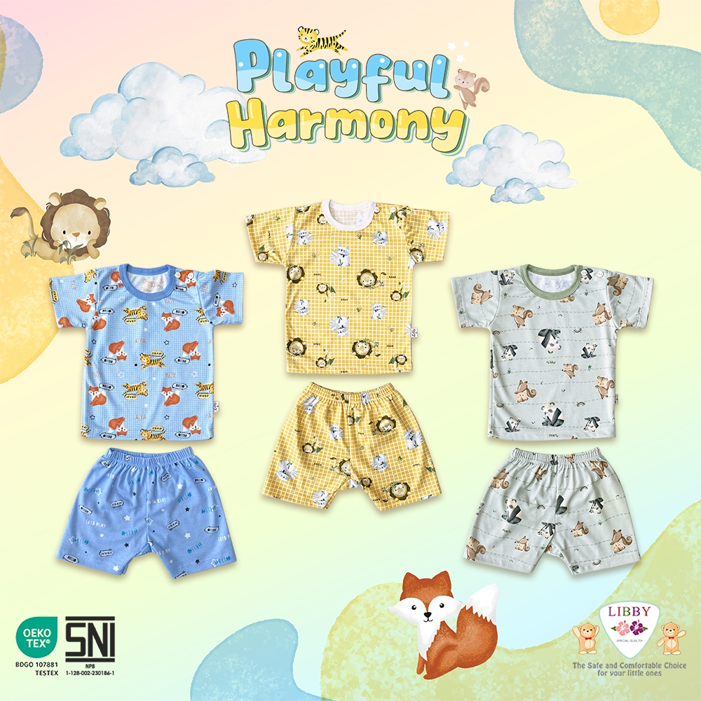 Jual LIBBY BABY terbaru baju anak setelan kaos pendek celana pendek isi ...
