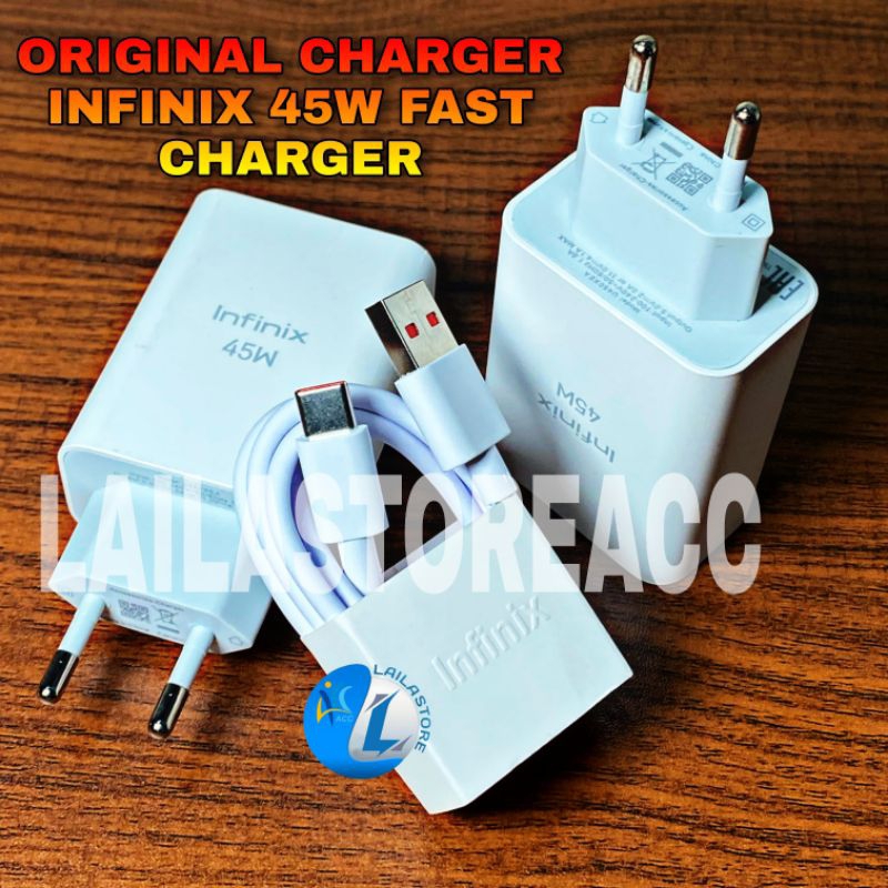 Jual CHARGER INFINIX 45W TYPE C FAST CHARGER INFINIX ZERO X PRO/NOTE 30 ...