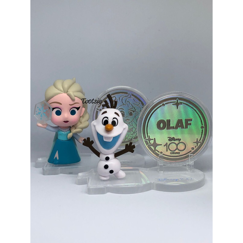 Jual Disney 100 Original Cpcm Figure + Medal Standing Coin Frozen Elsa ...