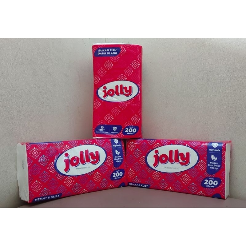 Jual Jolly Tissue 200 Sheets Facial Tisu | Shopee Indonesia