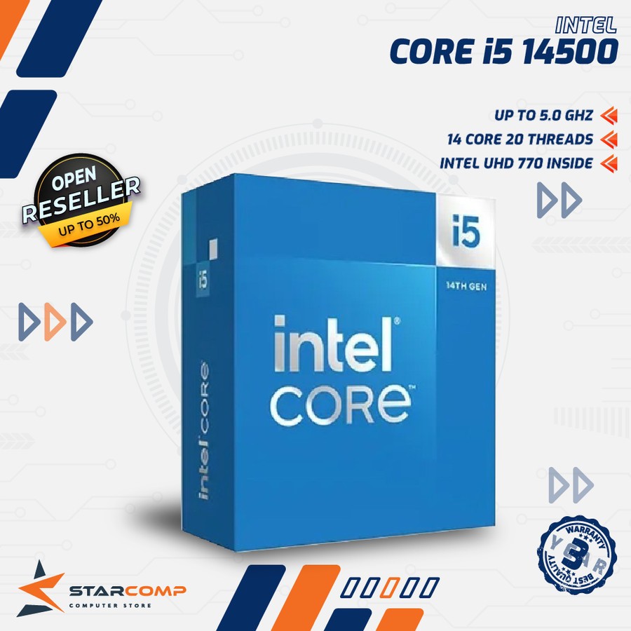 Jual INTEL CORE i5 14500 Processor 14 Core 20 Thread 5.0Ghz LGA 1700 | Shopee Indonesia