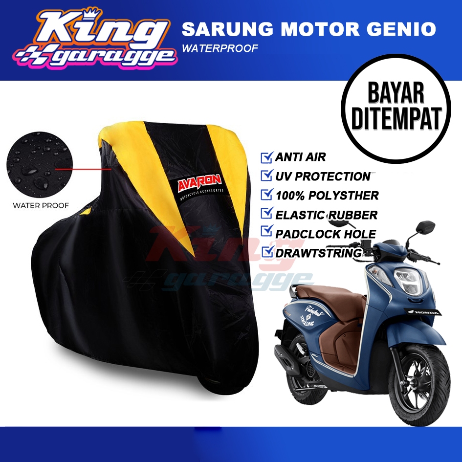 Jual Sarung Motor Genio/Cover Motor Yamaha Genio/Jas Motor Genio ...