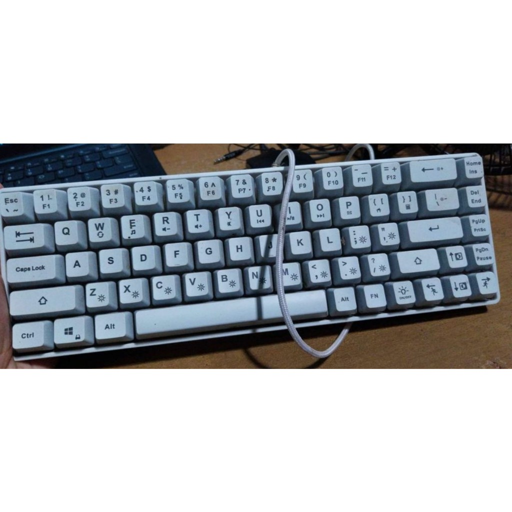 Jual Rexus Keyboard Gaming Mini Battlefire K68M - Putih | Shopee Indonesia
