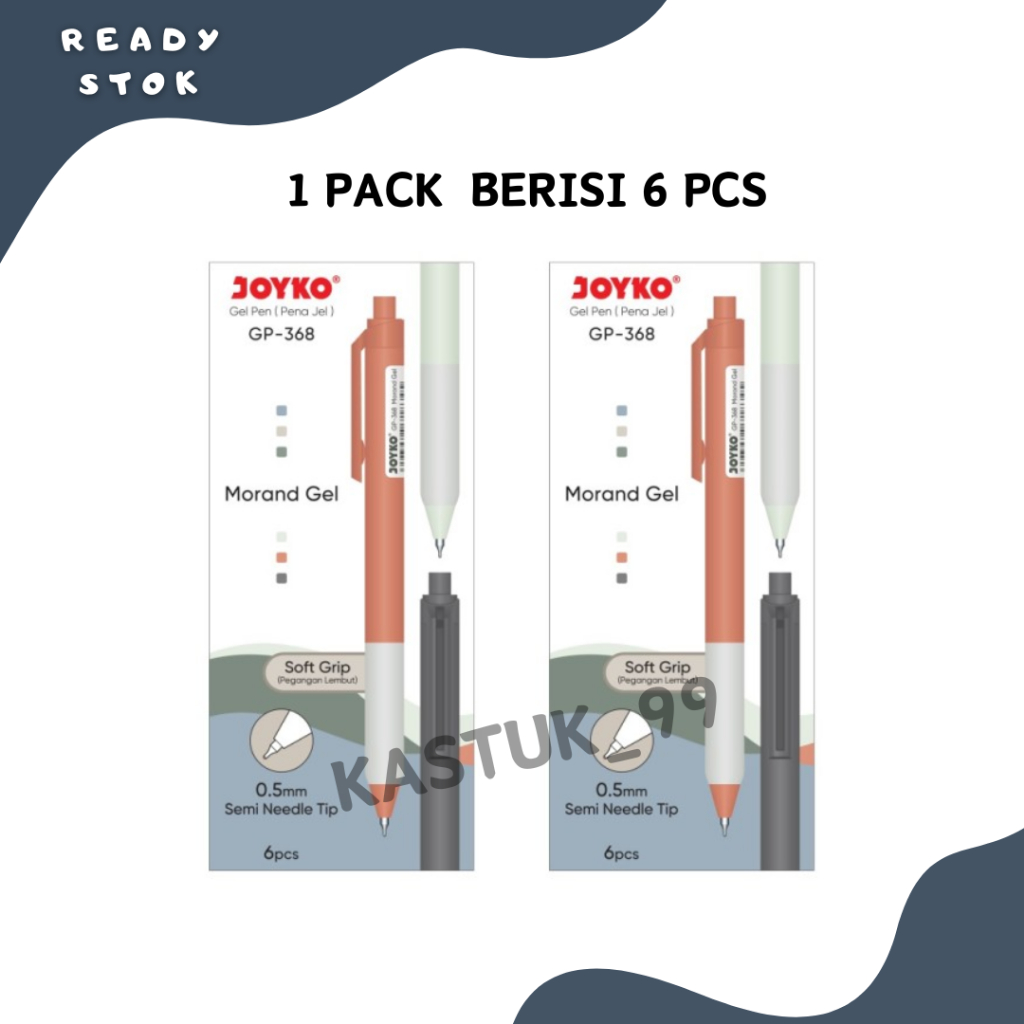 Jual PULPEN GEL / BALLPOINT GEL / GEL PEN GP-368 MORAND GEL JOYKO ...