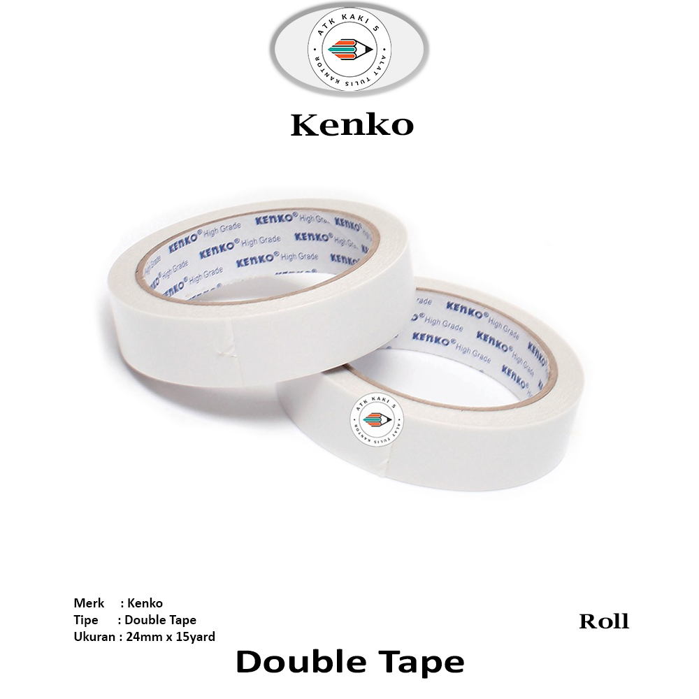 Jual Kenko - Lakban Double Tape 24mm Pita Perekat 2 Sisi - Roll ...