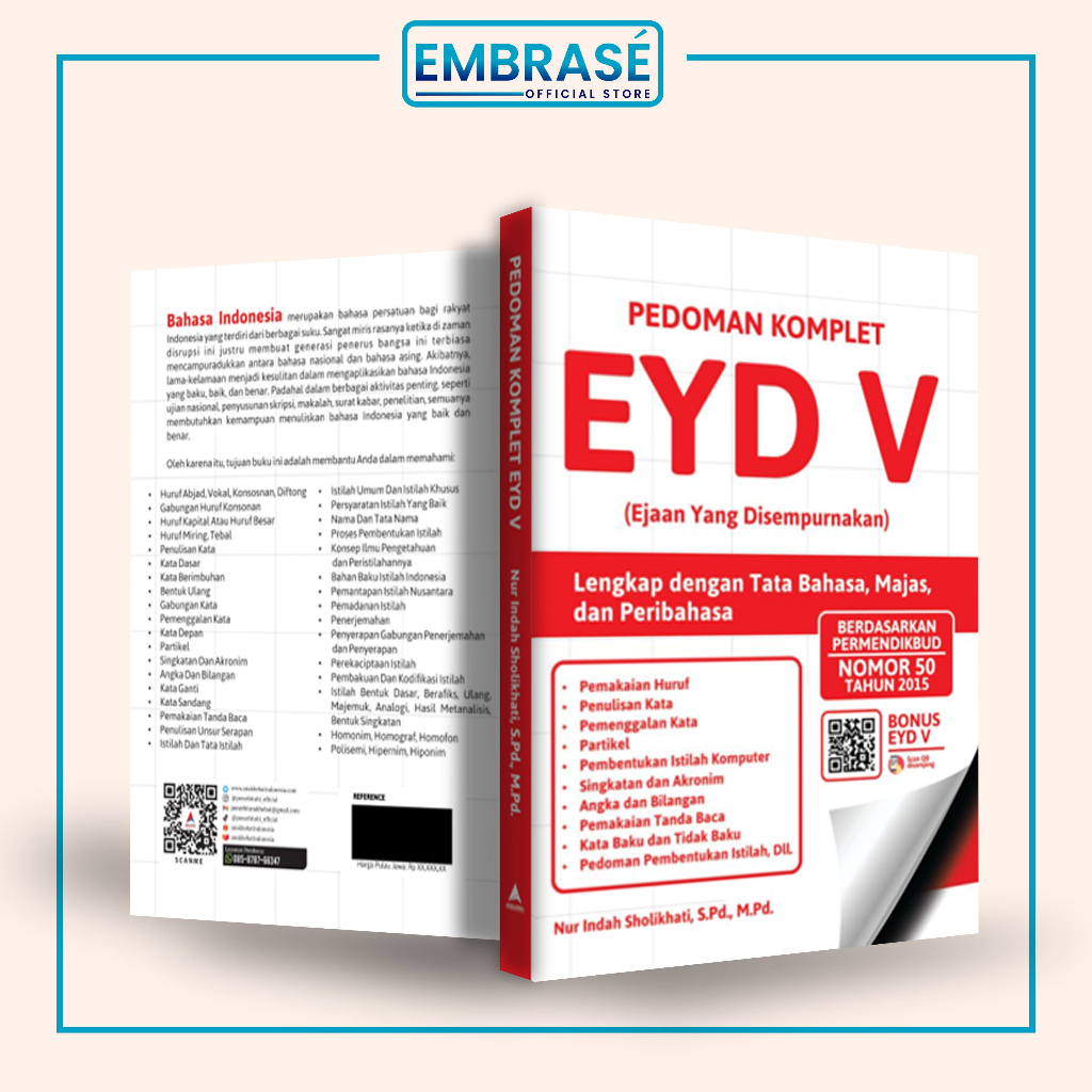 Jual Buku Pedoman komplet EYD V -Embrase | Shopee Indonesia