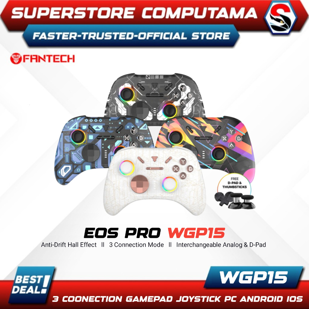 Jual Fantech WGP15 | WGP-15 EOS PRO Multi Platform Wireless Gamepad | Shopee Indonesia