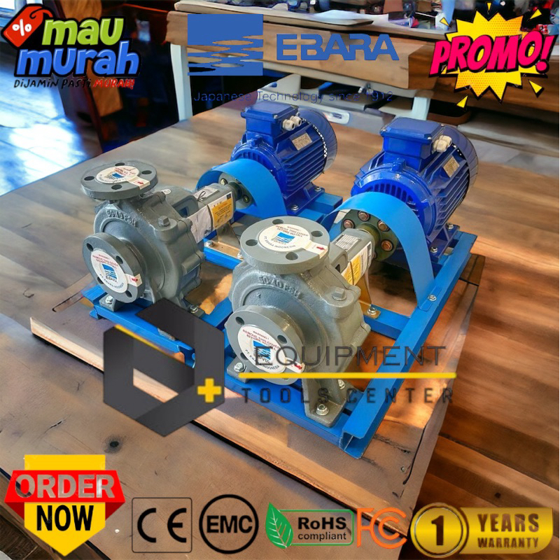 Jual Pompa Sentrifugal Centrifugal pump EBARA 50X40 FSHA Motor 4kw 5Hp 380V | Shopee Indonesia