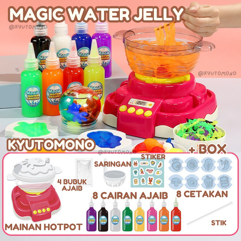 Jual KYUTOKITCHEN Water Jelly Kitchen 8 WARNA Kyutomono Hotpot Toys Magic Aqua Jelly Kitchen ...