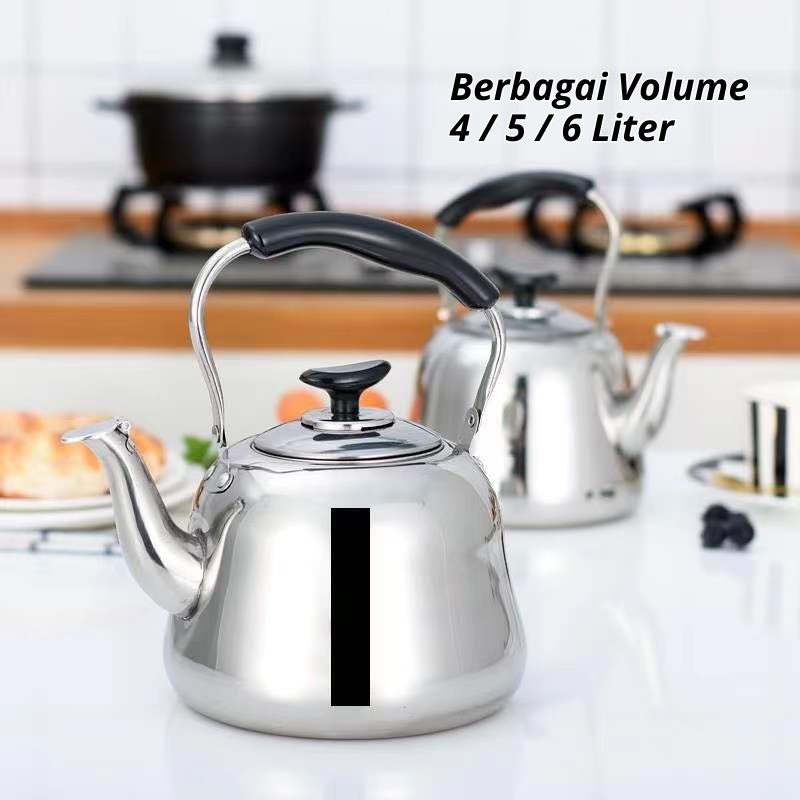 Jual ES Teko Stainless 4/5/6/7 Liter Ceret Bunyi Siul Anti Karat Ceret Bunyi Untuk Masak Air ...