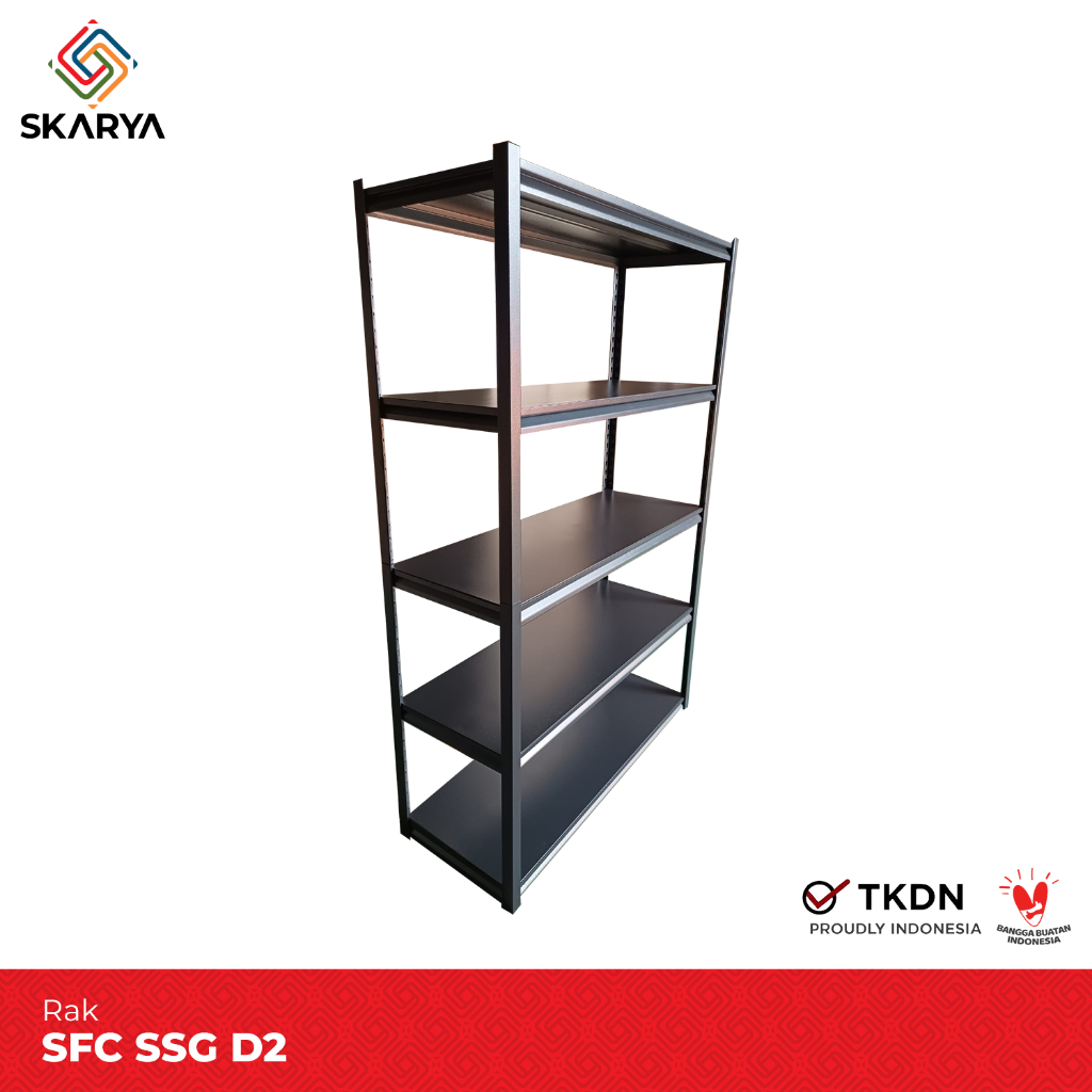 Jual Rak Besi Libie Metal Rack SFC SSG D2 Hitam (Baru) | Shopee Indonesia