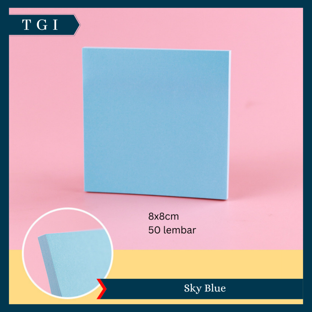 Jual TGI - KERTAS MEMO TEMPEL WARNA PASTEL STICKY NOTES WARNA WARNI ...