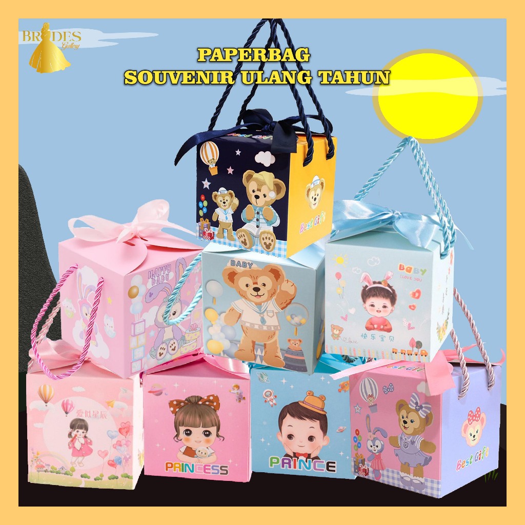 Jual BD Paperbag Ulang Tahun Khusus Snack Kecil dan Permen / Goodie Bag ...