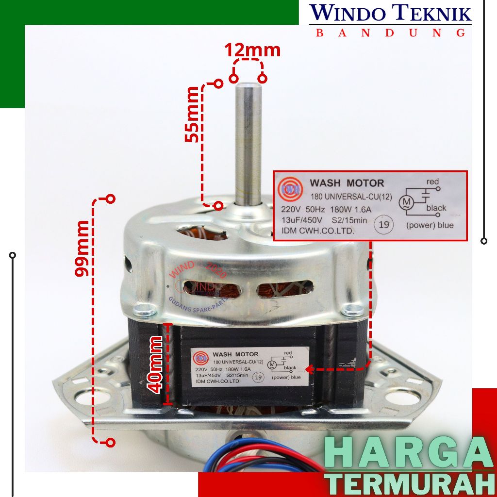 Jual DYNAMO WASH | DINAMO PENCUCI | MOTOR PENCUCI MESIN CUCI 2 TABUNG ...