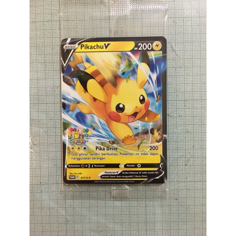 Jual kartu Pokemon TCg Pikachu V Pika Drive | Shopee Indonesia