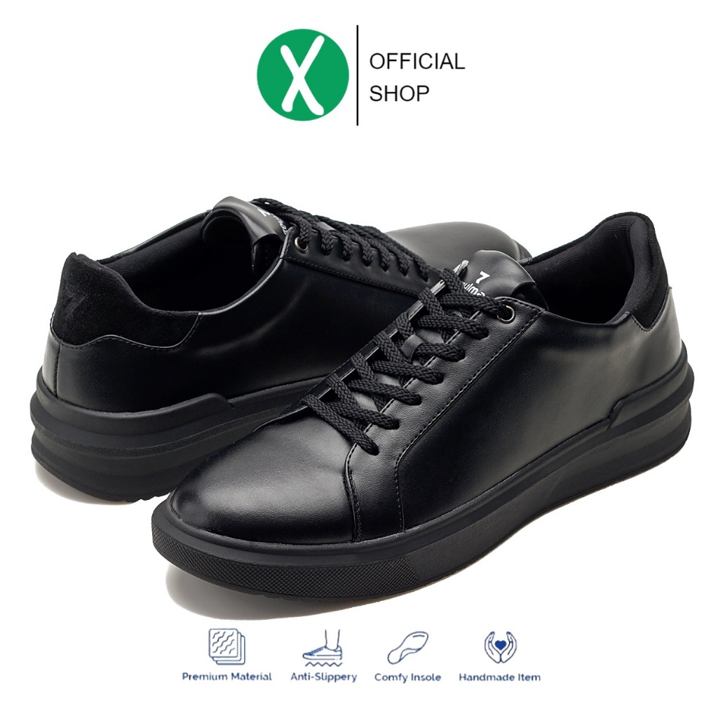 Jual ROYAL FULL BLACK - Sepatu Sneakers Pria Hitam Casual Shoes Distro ...