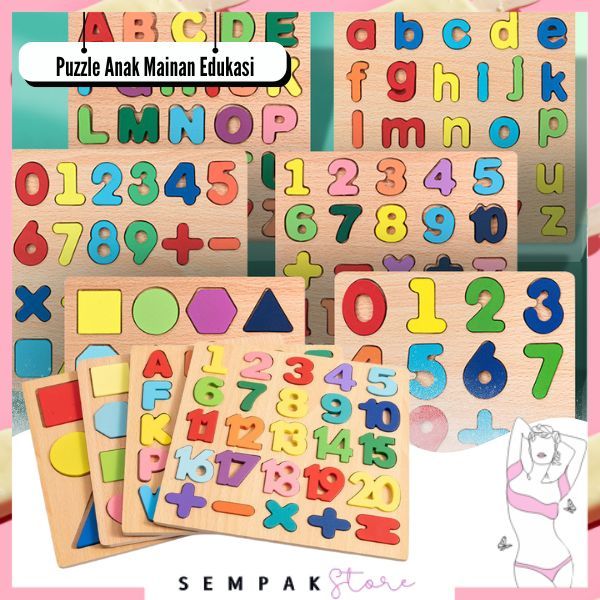 Jual SS Puzzle Anak Mainan Edukasi Anak Bayi Perempuan Laki 2/3/4 Tahun ...