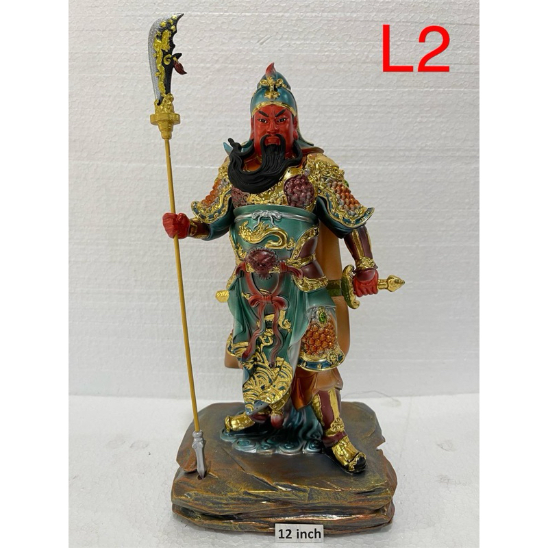 Jual patung dewa kwan kong / Kuan kong/ guan yu berdiri 12in fiber L2 ...