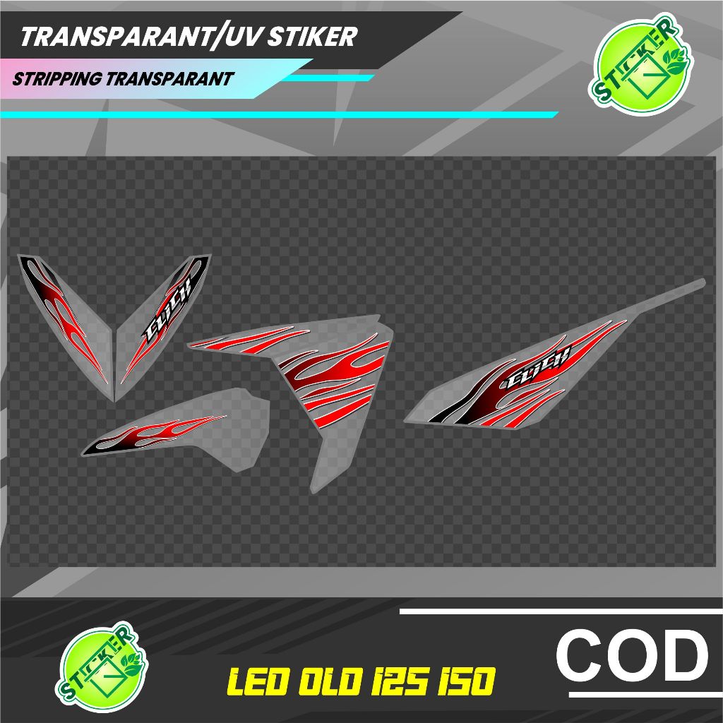 Jual STRIPPING TRANSPARAN UV CLEAR SIMPEL HONDA VARIO LED OLD 125 150 ...
