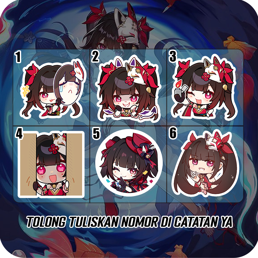 Jual Stiker Glossy Sparkle Hanabi Honkai Star Rail, Sticker Anime Game ...