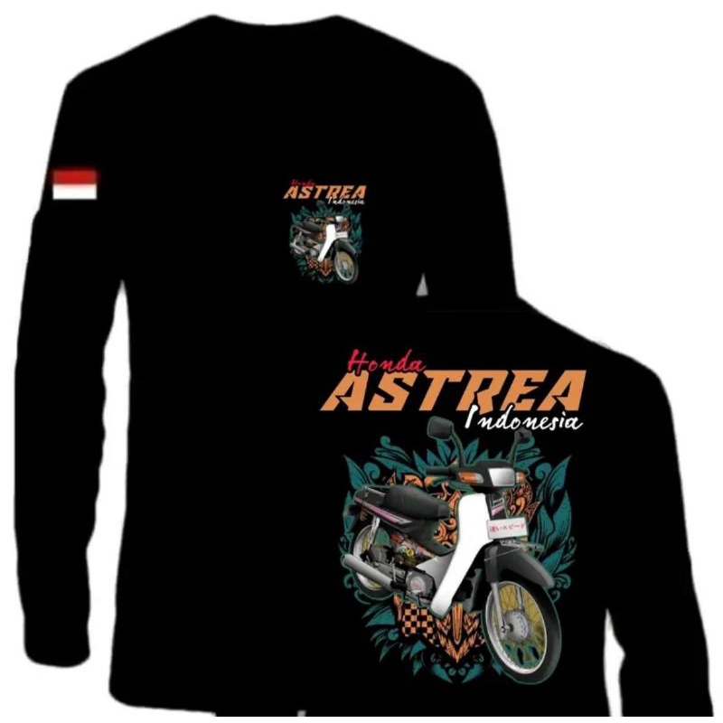 Jual KAOS LENGAN PANJANG HONDA ASTREA INDONESIA | Shopee Indonesia