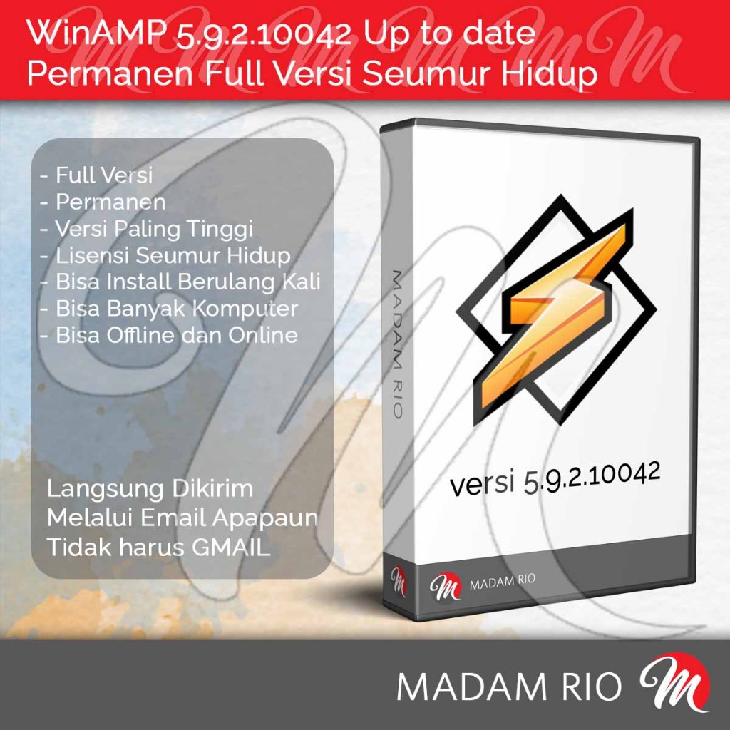 Jual WinAMP Pro Original 2024 License Key Nama Sendiri Permanen GRATIS UPDATE | Shopee Indonesia