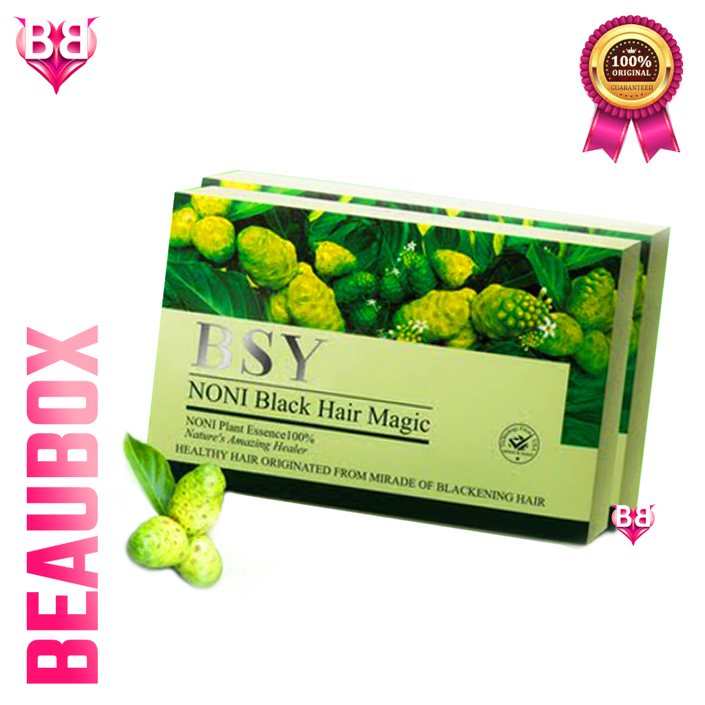 Jual BSY NONI Original Hologram - Semir Rambut Hitam Alami 10 menit ...