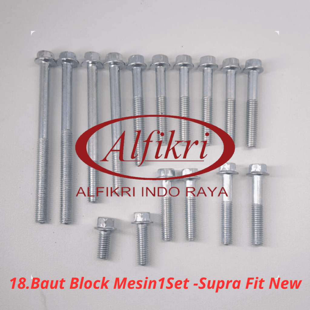 Jual 15-18 Block Mesin Supra Fit New / Baut Bak Mesin Kanan Kiri Supra Fit New 1Set | Shopee ...