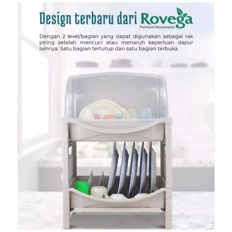 Jual Rak Piring Rovega Lotus | Shopee Indonesia